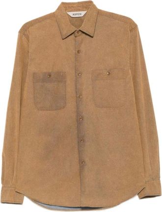 Aspesi Homme, Chemises, Brun, Taille: M Button Pockets Shirt