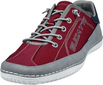 Bugatti Chaussures daffaires à lacets pour homme, Dark Red Grey 3115, 43 EU