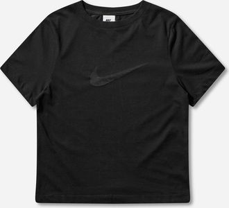 Nike Women s Slim Shortsleeve Burnout Logo Top Black
