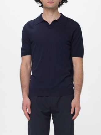 Roberto Collina Polo Homme couleur Bleu