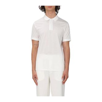 Emporio Armani Homme, Tops, Blanc, Taille: 3XL Polo à Manches Courtes