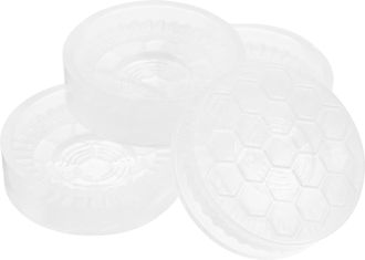 SOLUSTRE 4 St&uuml;ck Transparente Dicke Silikon Stuhlbeinschoner 45mm rutschfest und Ger&auml;uschd&auml;mpfend Universelle Tisch und Stuhlbein&uuml;berz&uuml;ge f&uuml;r Hartholzb&ouml;den