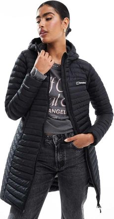 Berghaus Nula Micro - Wattierte, lange Jacke in Schwarz