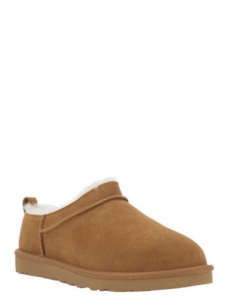 UGG Mens Mules Classic Micro Brown Synthetic Material