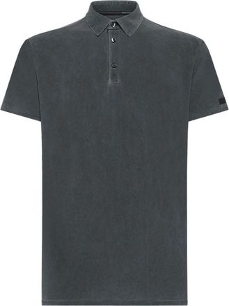 Roberto Ricci Design Rrd, Homme, Tops, Noir, Taille: M Techno Wash Pique Polo