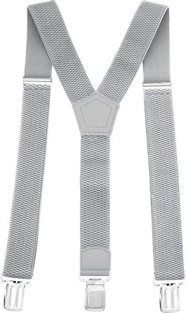 Glamexx24 Hosentr&auml;ger f&uuml;r Herren Einstellbar und Elastisch, Y Form, Breit 4 cm mit 3 Starken Clips Einheitsgr&ouml;&szlig;e Hosentr&auml;ger f&uuml;r M&auml;nner und Damen, HELL GRAU