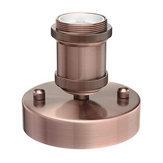 LEDs Com Plafonnier/douille de lampe RETRA, bronze mat, 1x E27 max. 60W