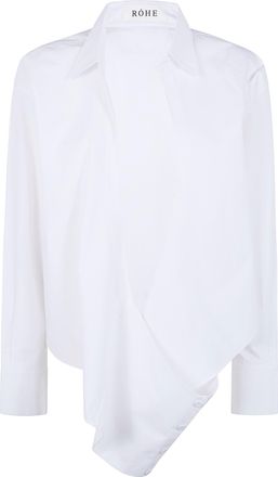 R&oacute;he Reinvented Tuxedo Wrap Shirt