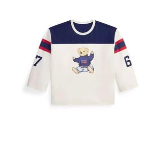 Polo Ralph Lauren Femme, Sweatshirts et sweats &agrave; capuche, Blanc, Taille: 38 FR Even Jsy-Knt T-Shirt