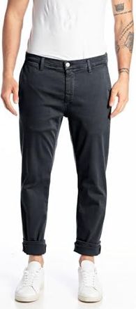 Replay Hommes Chino Zeumar Slim-Fit Hyperflex X-Lite mit Stretch, Bleu (Bleu 010-1), 36W / 30L