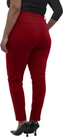 Kaffe Curve Kaffe Curve Damen KCjia Belt Pants Hose, Dark Grey Melange, 44