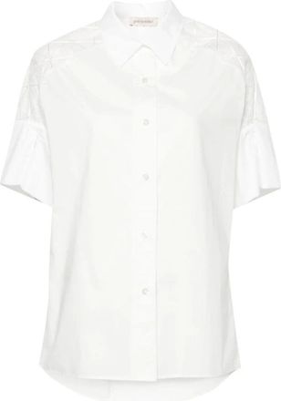 Gentryportofino Femme, Blouses et Chemises, Blanc, Taille: 36 FR Chemises