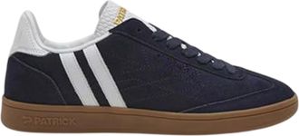 Patrick Lyon Sneaker f&uuml;r Herren, Leder, Cupsohle (Marine/Wei&szlig;/Gummi Rosa)