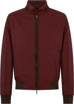 Moorer Homme, Vestes, Rouge, Taille: M Veste L&eacute;g&egrave;re Zipp&eacute;e