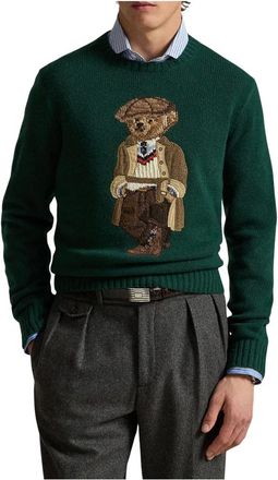 Polo Ralph Lauren Homme, Pulls, Vert, Taille: L Charles Bear Pullover