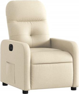 vidaXL Relaxsessel Elektrisch Creme Stoff Vidaxl