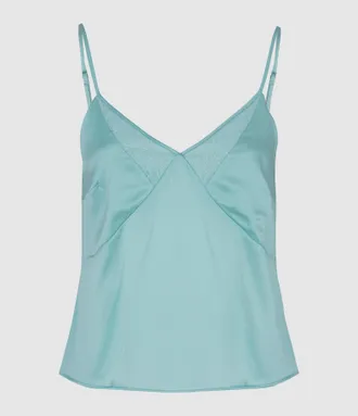 La Nouvelle Top Hedy Flower Mesh Aqua, Capsule Heritage