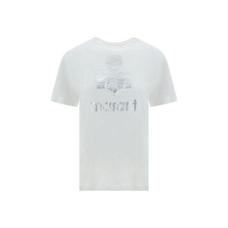 Isabel Marant Marant Etoile Wei&szlig;es Leinen T-Shirt