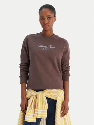 Tommy Jeans Sweatshirt Essential DW0DW21922 Braun Regular Fit