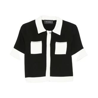 Karl Lagerfeld Damen, Strickwaren, Schwarzk, MGr&ouml;&szlig;e