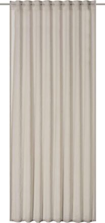 Elbersdrucke Gardine mit verdeckten Schlaufen Air 09 beige-Creme halbtransparent 255x140cm 201821 Vorhang für das Wohnzimmer Schlafzimmer Küche Flur Kinderzimmer