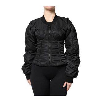 Dolce & Gabbana Corset Bomberjacke - - Jackets - Damen - Schwarzk - S
