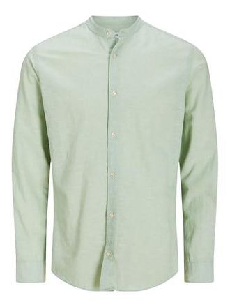 Jack & Jones Plus Size Jjebreeze T-Shirt Ls Sn Pls Chemise &agrave; Manches Longues, Iceberg Green, 4XL Hommes
