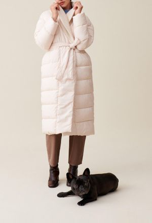 Claudie Pierlot Doudoune longue col ch&acirc;le