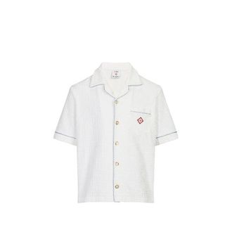 Casablanca Chemise en tissu &eacute;ponge en coton m&eacute;lang&eacute;
