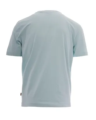 HUGO BOSS Mens T-Shirt Grafica Turquoise-Aqua Cotton T-Shirts Turquoise/aqua And Polos
