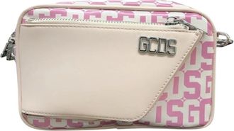 GCDS Gcds, Femme, Sacs, Rose, Taille: ONE Size Sac bandouli&egrave;re Monogram Allover