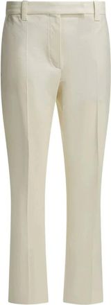 Brunello Cucinelli Homme, Pantalons, Beige, Taille: W42 Pantalon en coton et &eacute;lasthanne