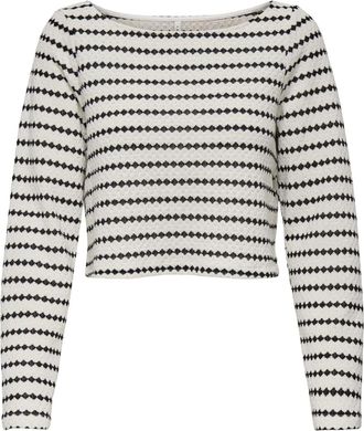 Only Onleva L/S Stripe Boatneck Top JRS