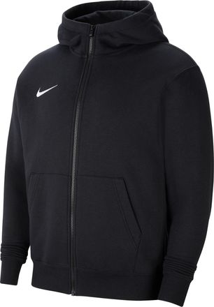 Nike Nike Unisex-Child Y Nk FLC Park20 Fz Hoodie Hooded Sweatshirt,Schwarz/Wei&szlig;, S (128 -137)