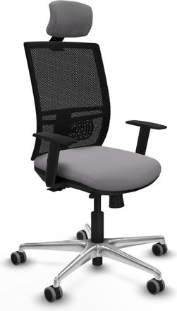 Piqueras y Crespo Yunquera verstellbarer Stuhl mit 1D-Armen, h&ouml;henverstellbare Lendenwirbelst&uuml;tze und h&ouml;henverstellbares Kopfteil, ausgestattet mit Syncro/Traslack und 