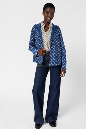 Gerard Darel Parka courte &agrave; monogramme - JULINE - Marine