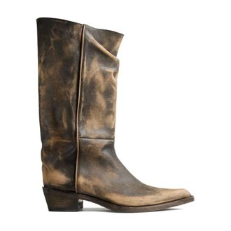 Khaite Clive Lederstiefel - - Shoes - Damen - Braun - 38 EU