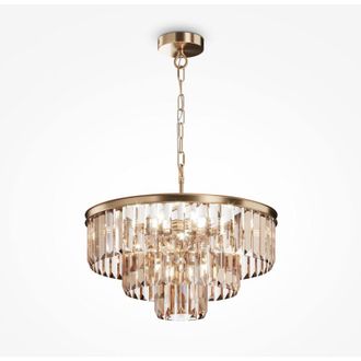 Maytoni Maytoni - Revero Plafonnier suspendu classique 7 lumi&egrave;res dor&eacute; E14