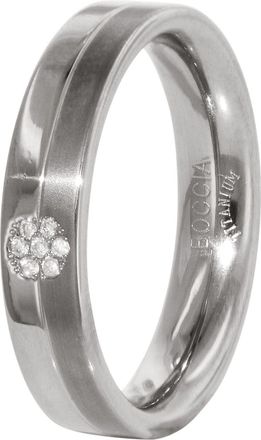 Boccia Damen-Ring Titan Diamant wei&szlig; Gr.54 (17.2) 0129-0554