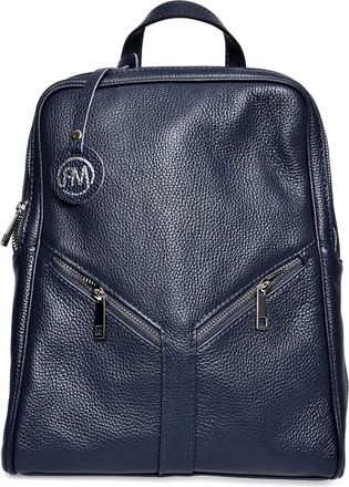 Roberta M Blau Rindsledertasche