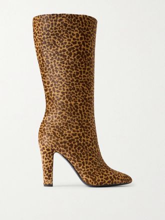 Valentino Garavani Hotty Kniehohe Stiefel Aus Kalbshaar Mit Leopardenprint - Animal-Print