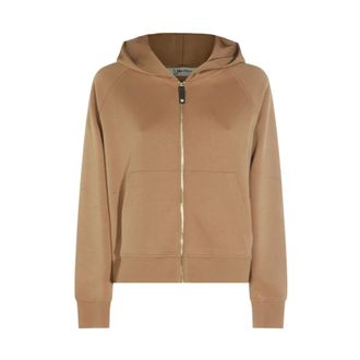 Max Mara Femme, Sweatshirts et sweats &agrave; capuche, Brun, Taille: 42 FR SweaT-shirts zipp&eacute;s