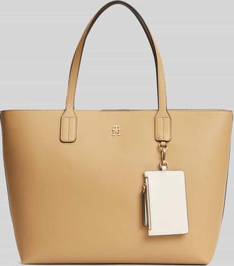 Tommy Hilfiger Shopper mit Rei&szlig;verschlussfach und Anh&auml;nger f&uuml;r Kleinigkeiten