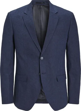 Jack & Jones JACK&JONES Herren JPRRIVIERA Linen SN Slim Blazer, Dark Navy/Fit:Slim FIT, 50