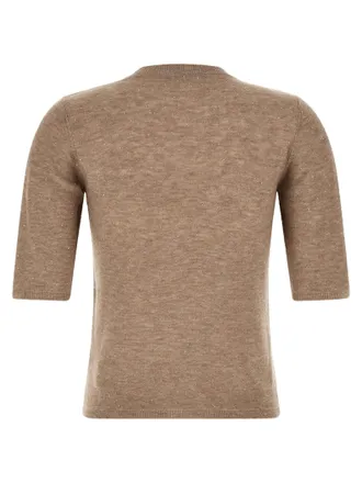 Fabiana Filippi Micro Sequin-Embellished Sweater - Beige