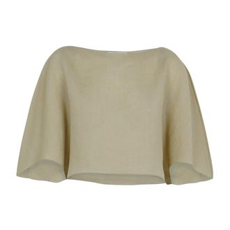 Cortana Ramie Bluse - - Blouses & Shirts - Damen - Gr&uuml;n - S