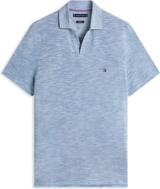 Tommy Hilfiger Meliertes Piqu&eacute;-Poloshirt mit Variokragen, Regular in