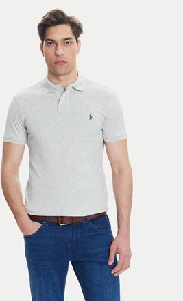 Polo Ralph Lauren Poloshirt 710536856463 Grau Slim Fit
