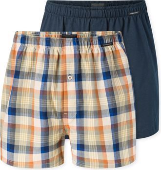 Schiesser Weiter Boxer SCHIESSER Boxershorts Multipack, Herren, Gr. 10, 901, sonstiges, Webqualit&auml;t, Obermaterial: 100% Baumwolle, weit, Unterhosen, Eingriff mi