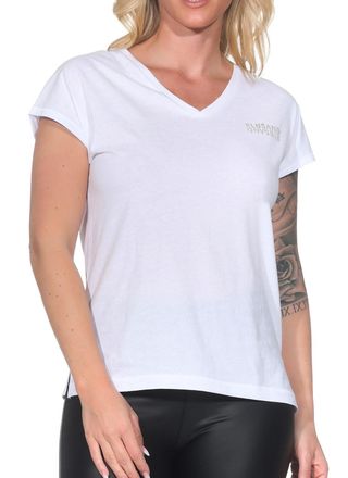 Elbsand Pajuk Damen T-Shirt mit V-Ausschnitt, locker geschnitten